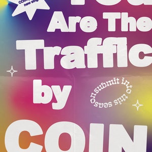 You Are the Traffic COIN 7.5x10.5 In - Etsy