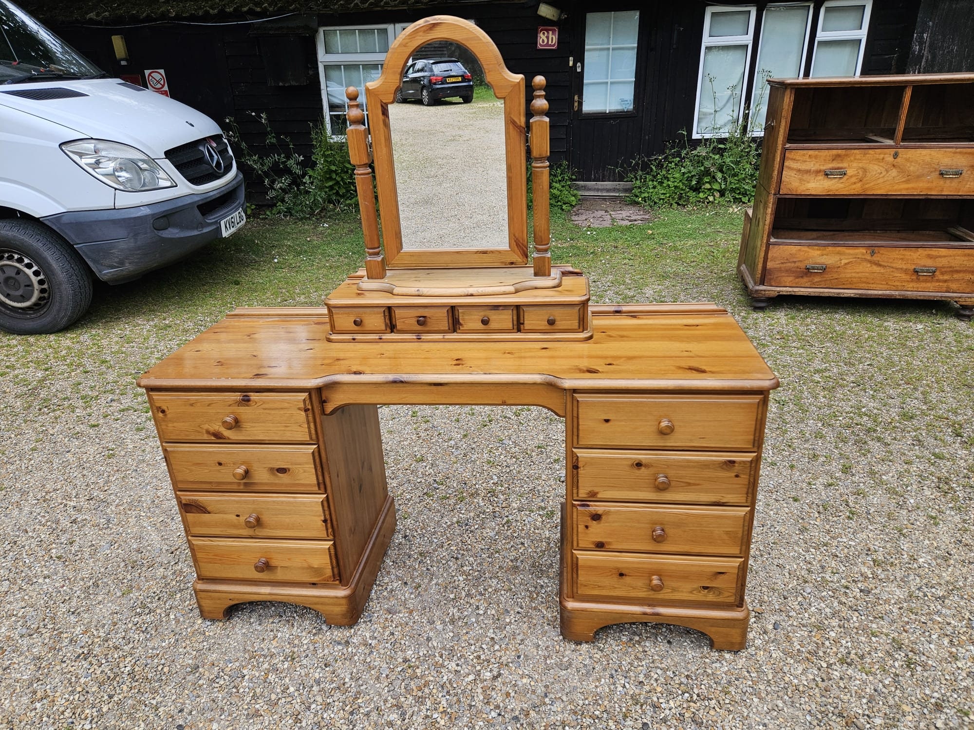 Vintage Ducal Solid Pine Dressing Table Etsy Australia