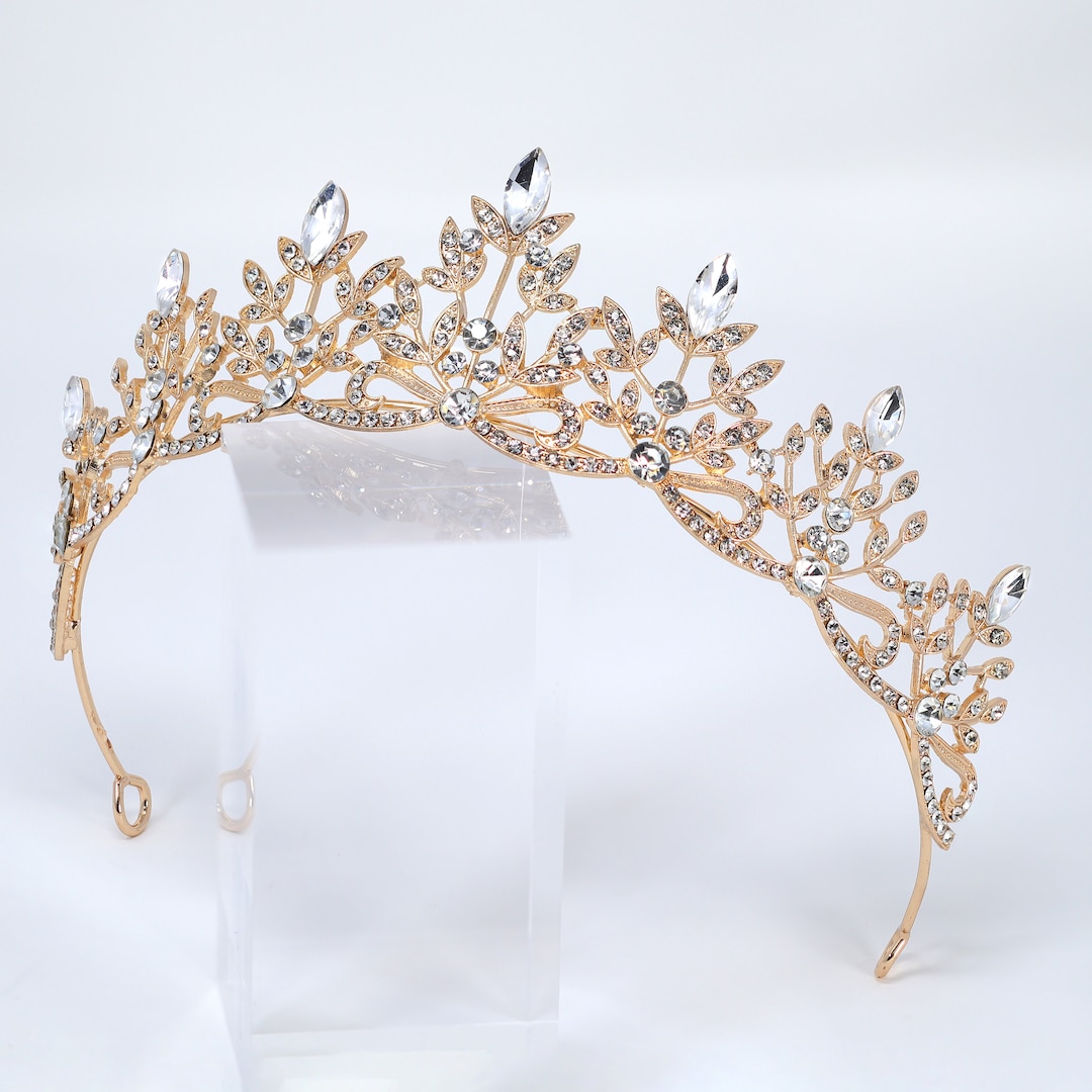 Glittering Grace Rhinestone Queen Tiara , Rhinestone Bridal Crown Tiara ...