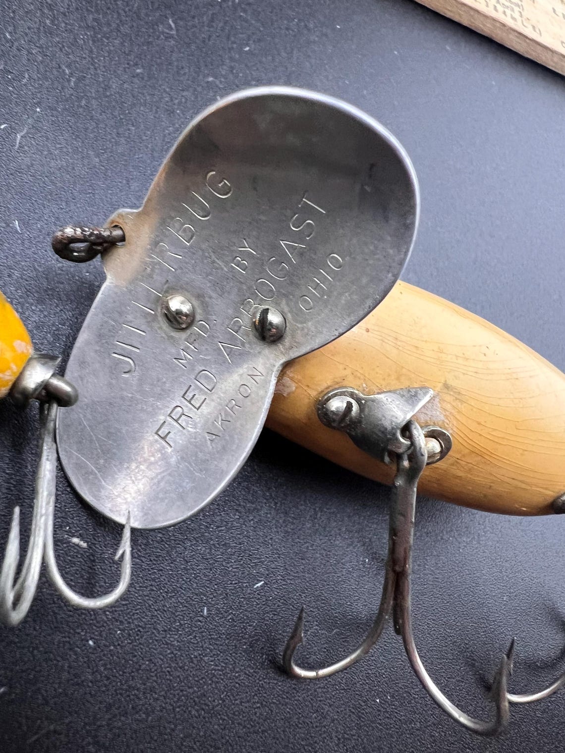 Vintage Fred Arbogast Jitterbug Lures: 1940s Fishing Tackle, Lot of 2 ...