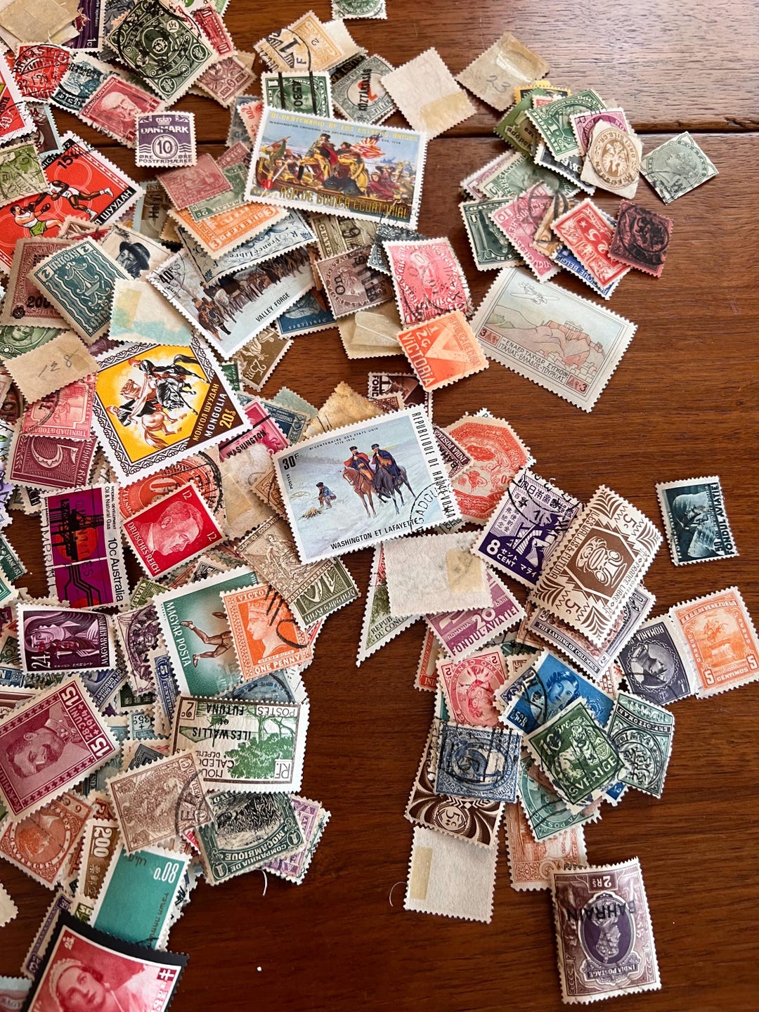 500 Vintage World Postage Stamps From 1900s-1970s, Many Countries, Used ...