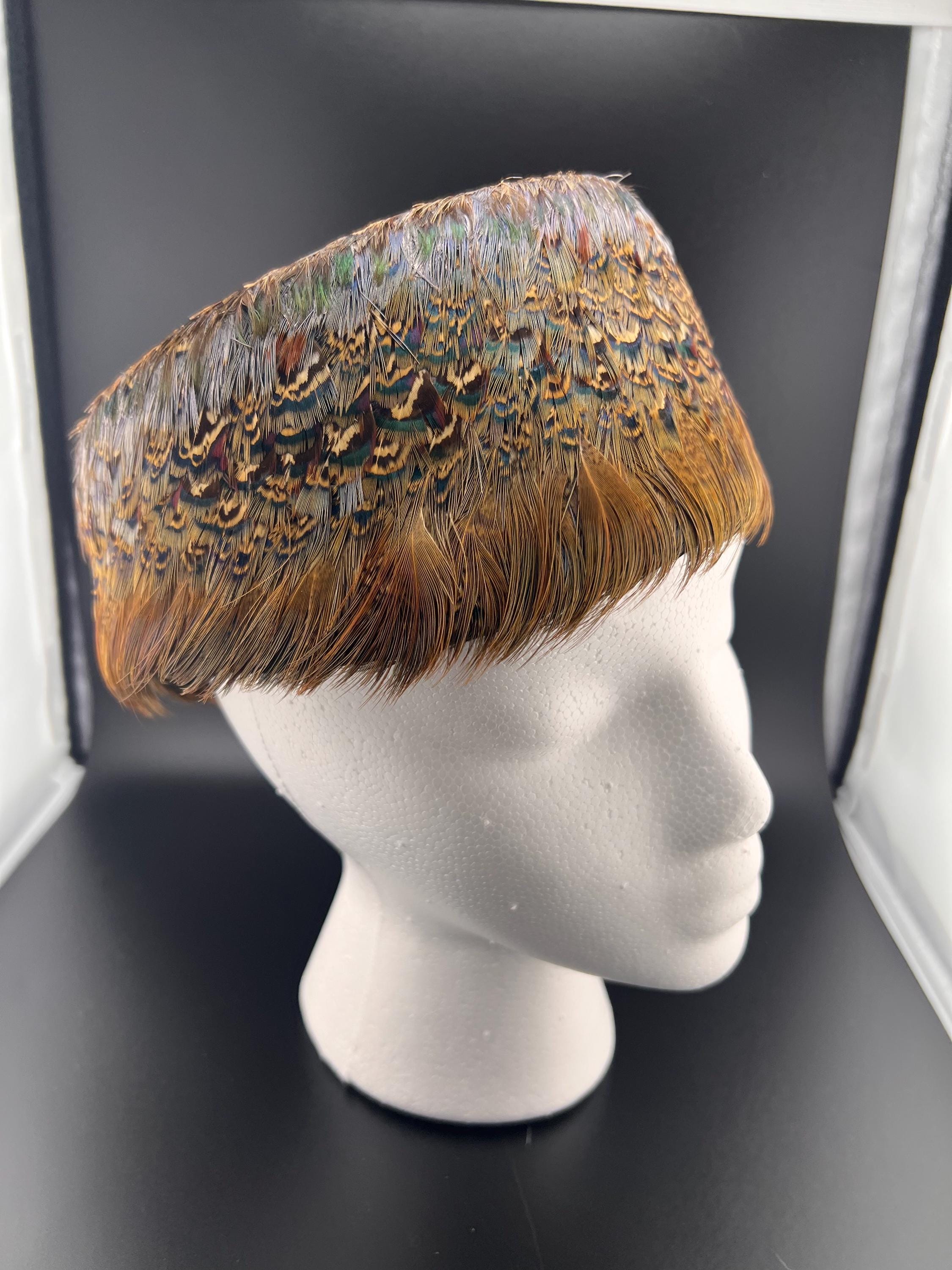 Vintage Pheasant Feather Pillbox Hat - a Timeless Treasure - Etsy