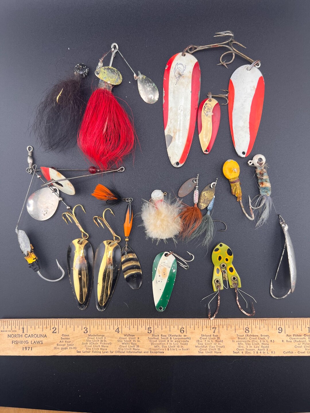 Classic Angler Bundle: 16 Vintage Spoons Spinners & Assorted Fish Lures ...