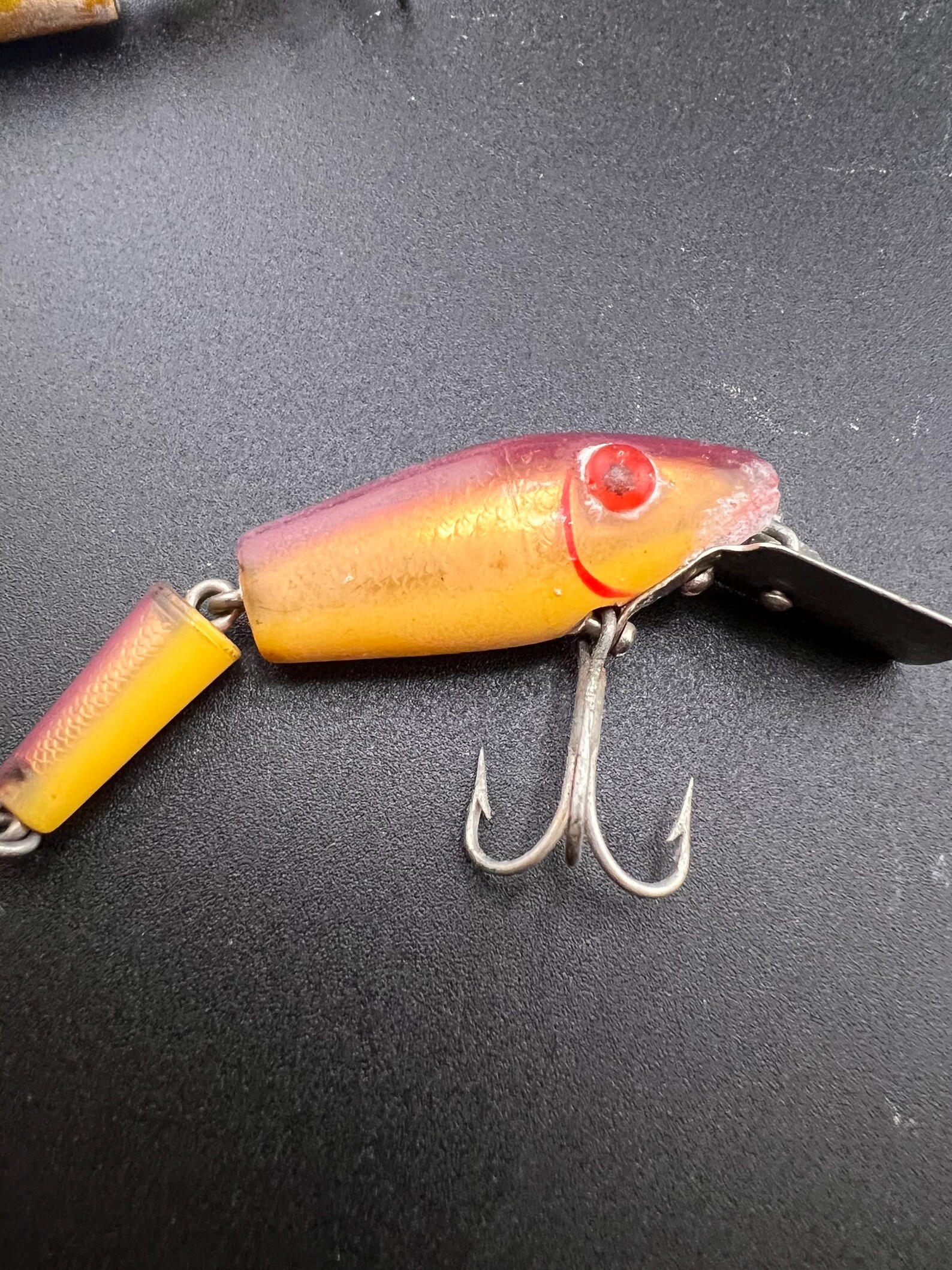 Vintage L&S Mira-lure Fishing Lures: Jointed Glass Eye Sinkers, Lot of ...