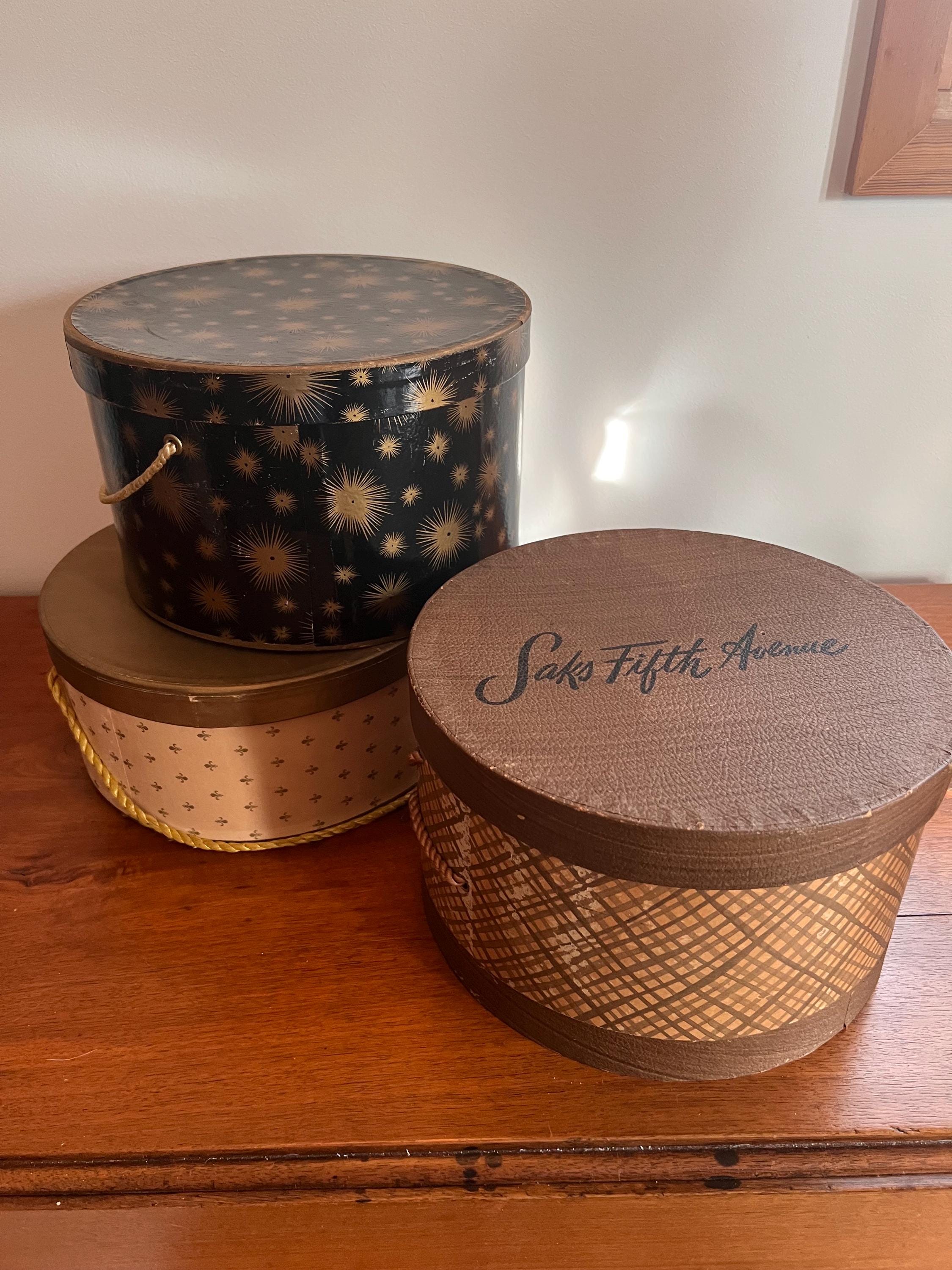 1950s Cardboard Hat Boxes From Department Storeslot of 3 - Etsy