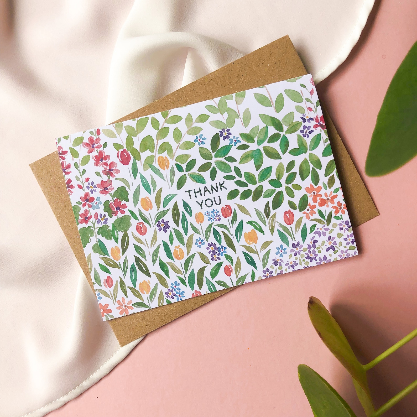 Thank You Spring Flowers Card Tulips, Colourful Multipack, Thanks ...