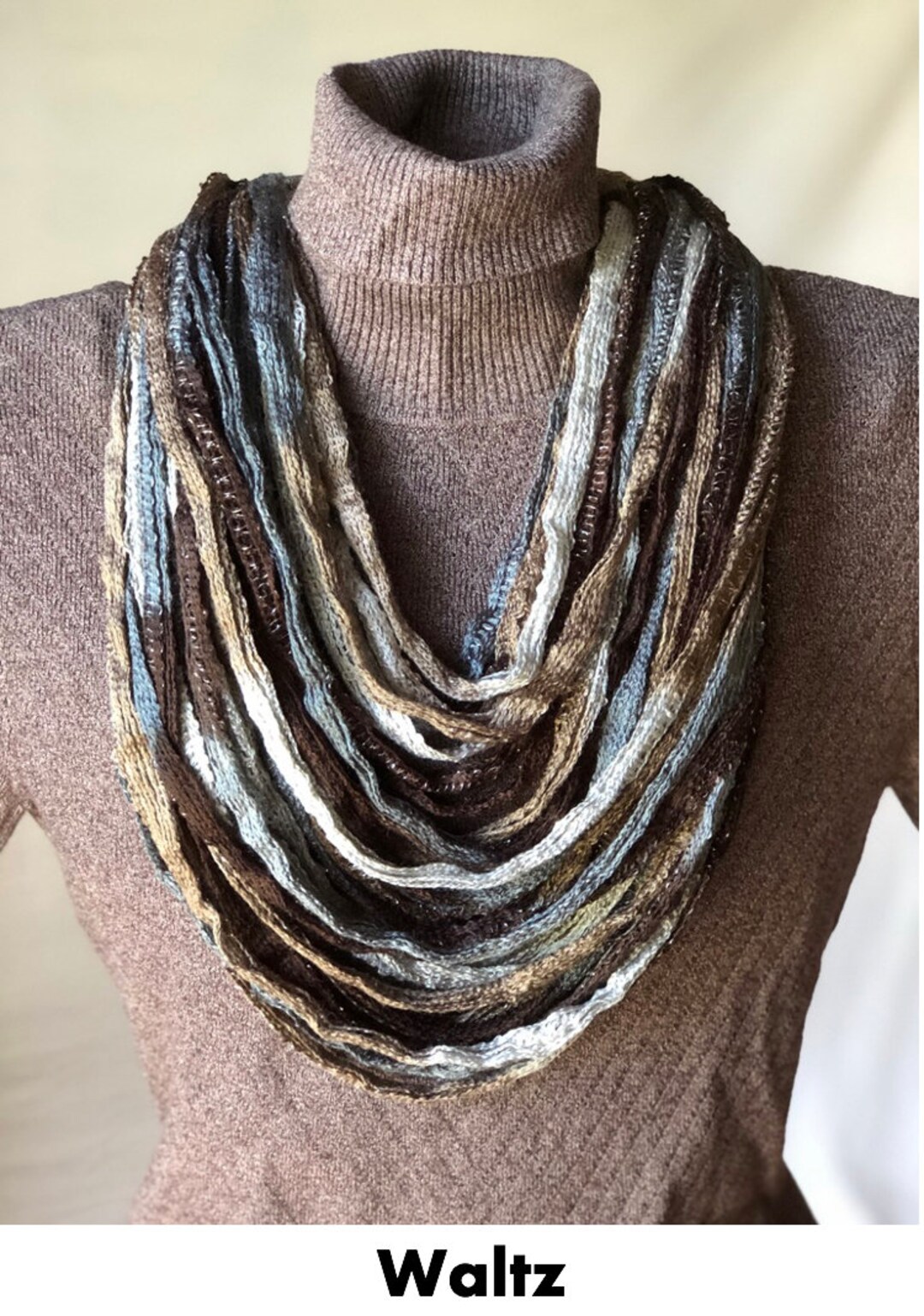 Infinity Scarf, Multi-colored Scarf, Lightweight Scarf, Soft Yarn Scarf ...