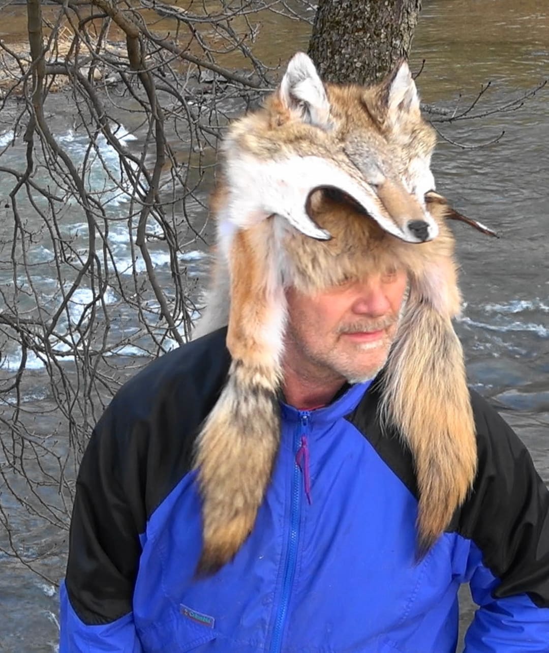 Coyote Mountain Man Hat red Fox Beaver Raccoon Badger Buckskin Clothing - Etsy