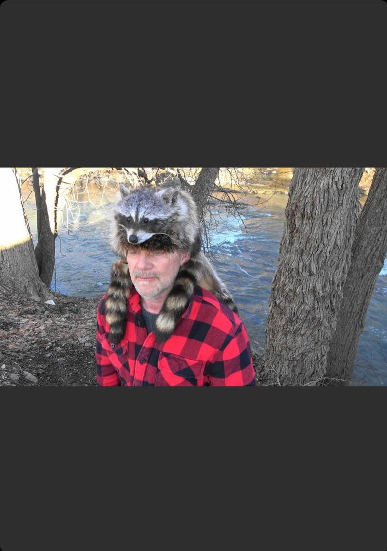 Raccoon Fur Hat Davey Crockett Daniel Boon Hats. Red Fox - Etsy