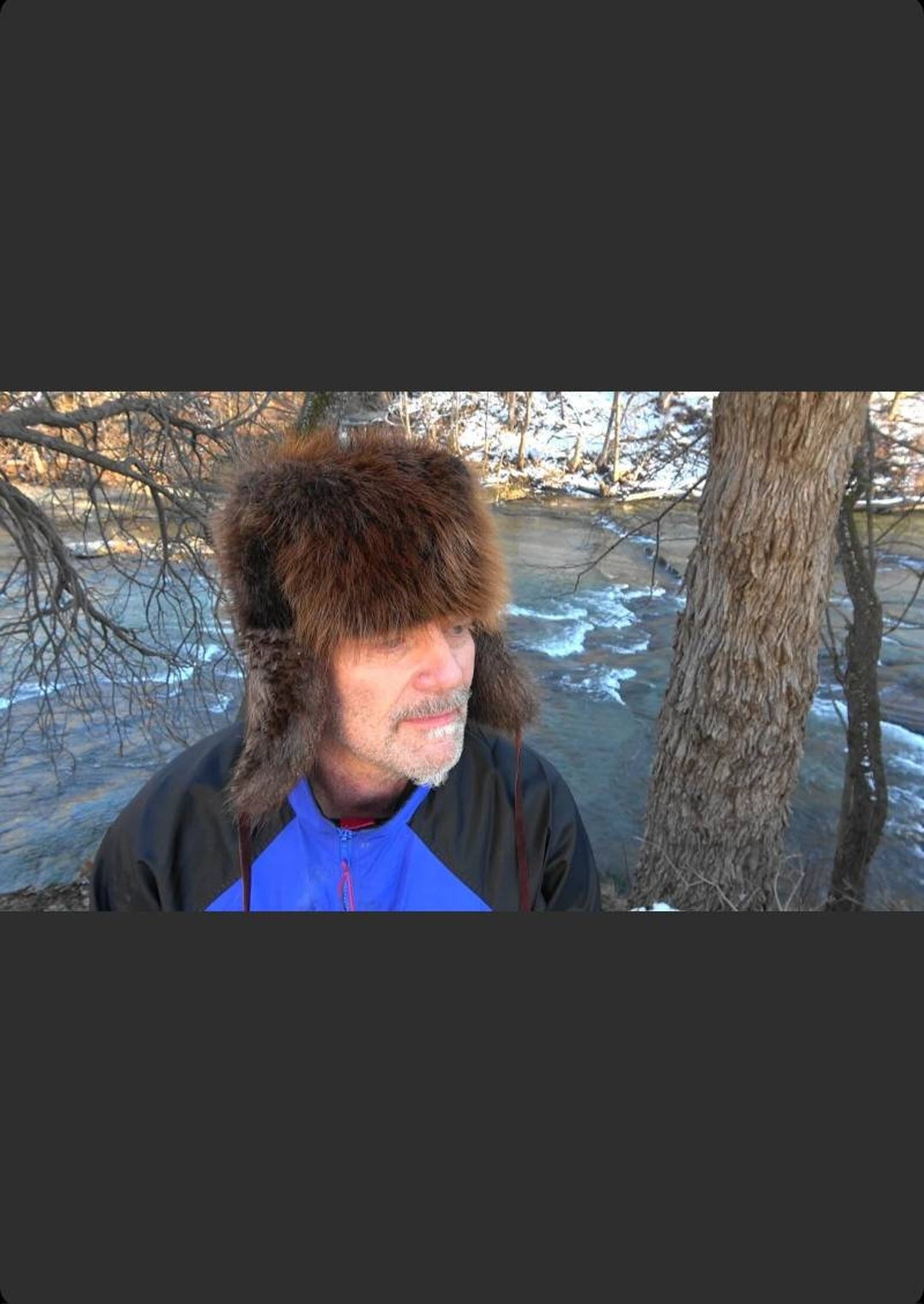 Beaver Fur Hat With Flaps Woman's Fur Hats trappersoutdoor Coyote ...