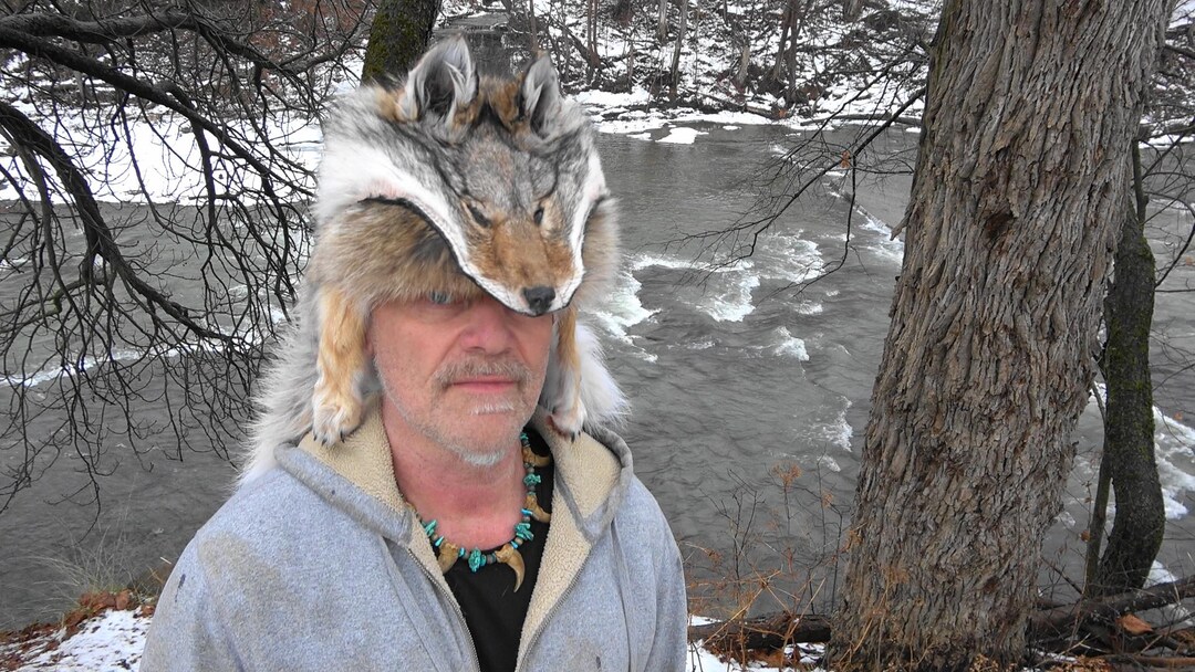 Coyote Mountain Man Fur Hat - Etsy