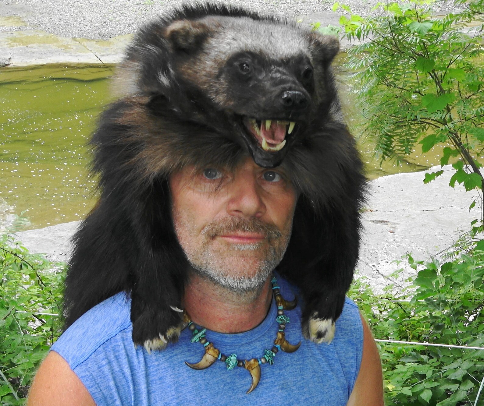 Wolverine Fur Hat Mountain Man Type - Etsy