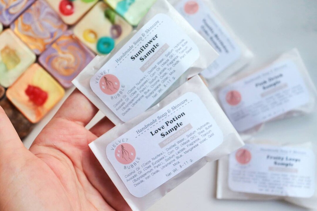 Cold Process Soap Samples, Mini Soaps, Mini Sample Soaps, Shea Butter ...