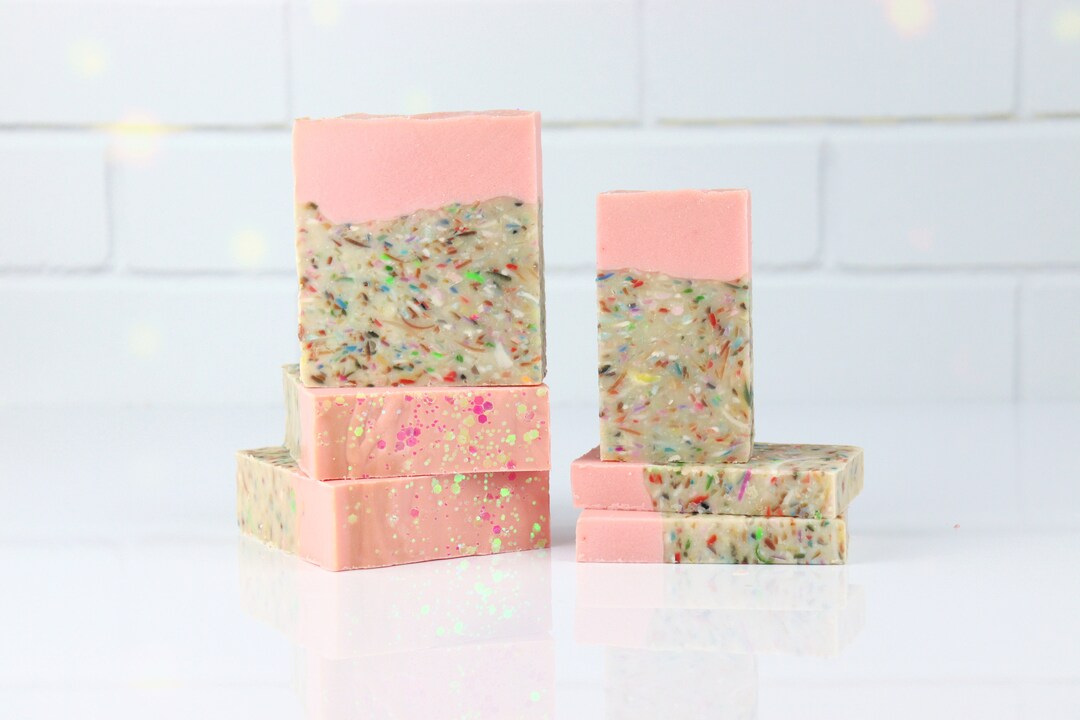 Rainbow Confetti Cake PRE-ORDER, Cold Process Soap, Handcrafted Soap ...