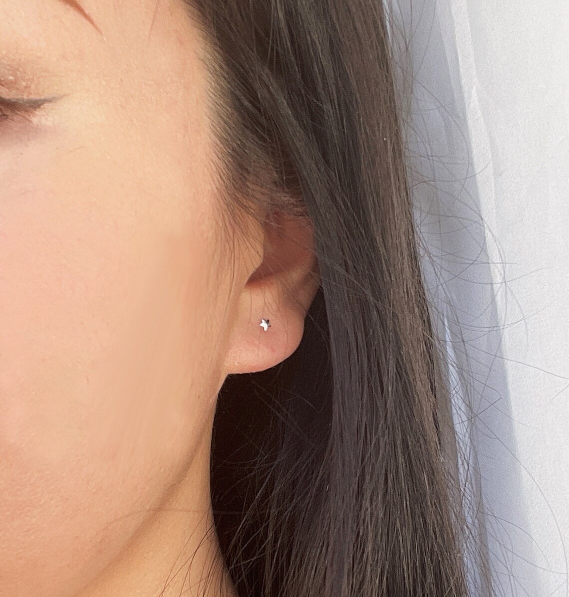 1 Pair Mini Star 925 Sterling Silver Studs Very Tiny Star - Etsy