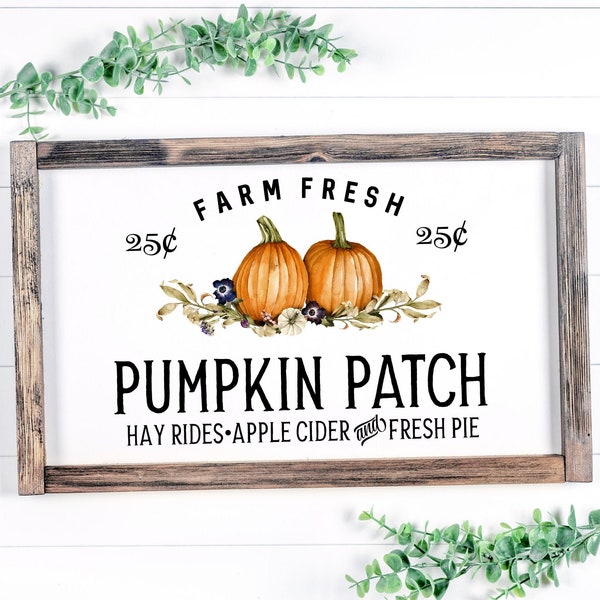 Pumpkin Patch Sign - Etsy