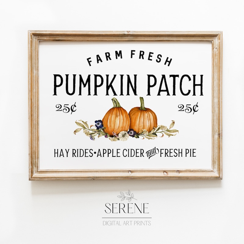 Pumpkin Patch Sign - Etsy