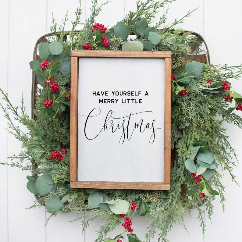 Merry Christmas Sign, Modern Christmas, Christmas Decor, Christmas ...