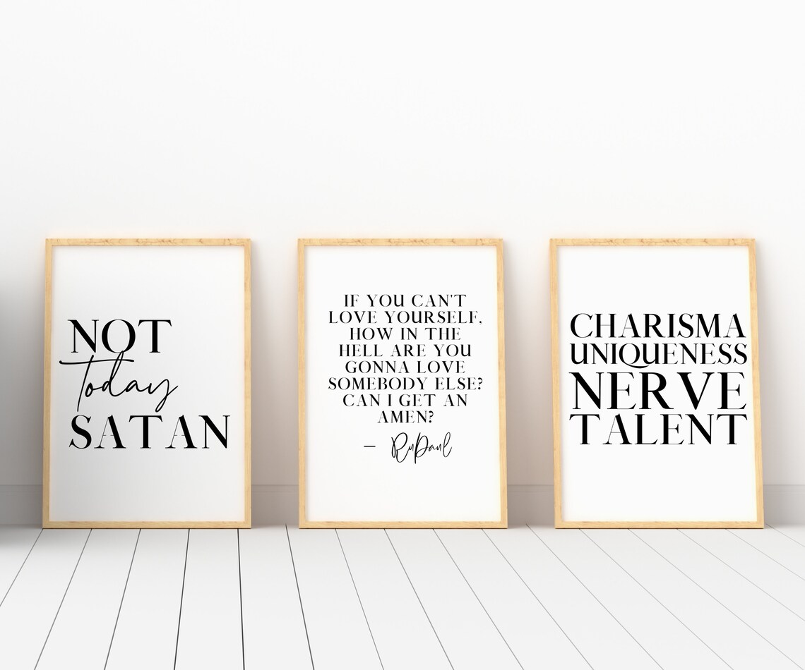 Set of 3 Rupaul Quote Bundle Digital Download/ Rupaul Quote - Etsy Canada