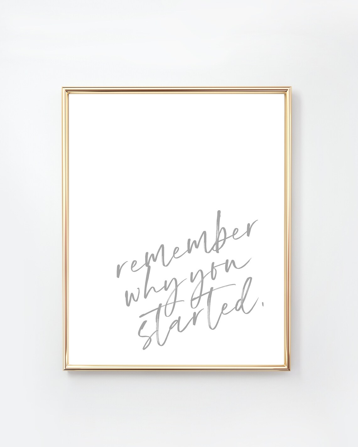 Art Print/ PRINTABLE ART/ Simple Word Art/ Remember Why You | Etsy