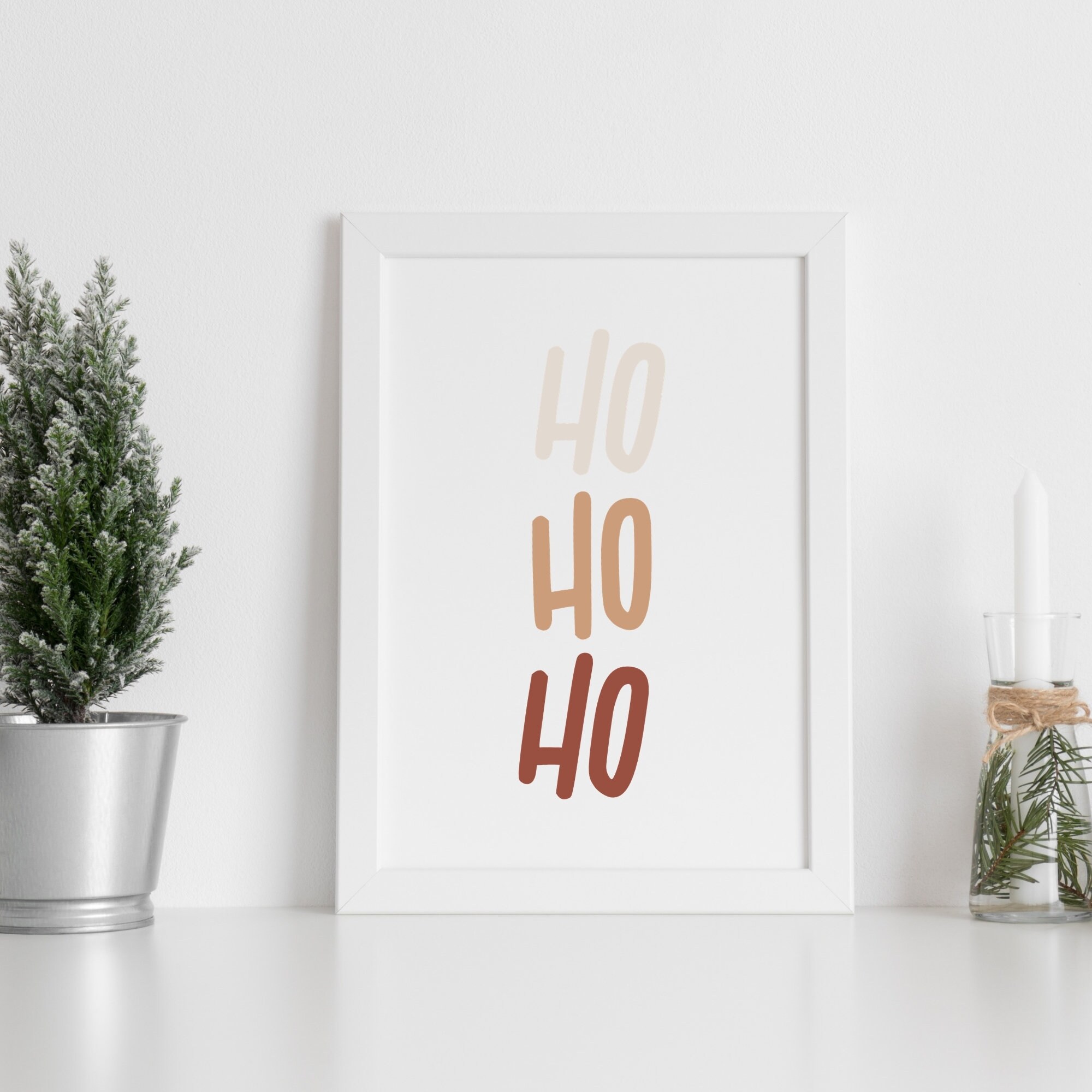 Bohemian Christmas Decor, Boho Christmas Wall Art, Modern Christmas ...