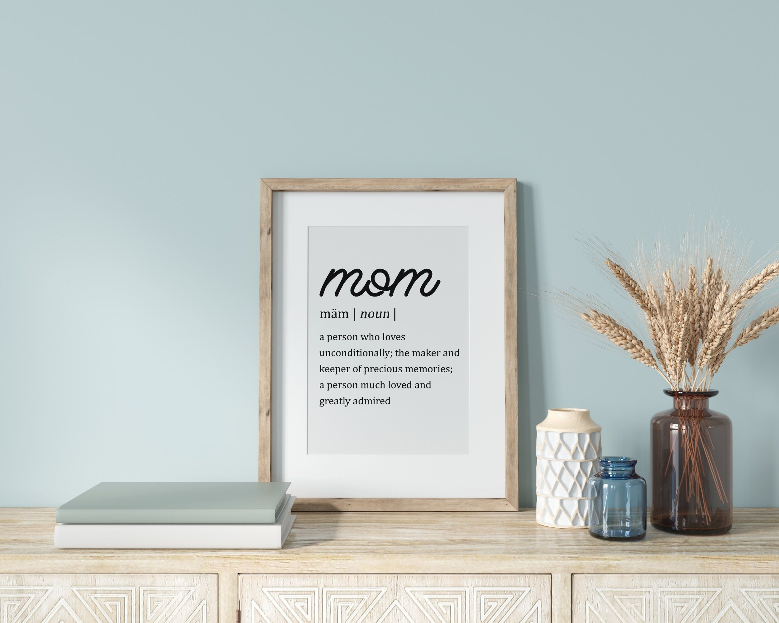 Mama Definition Wandkunst, Muttertagsgeschenk, Muttertag Kunstdruck ...