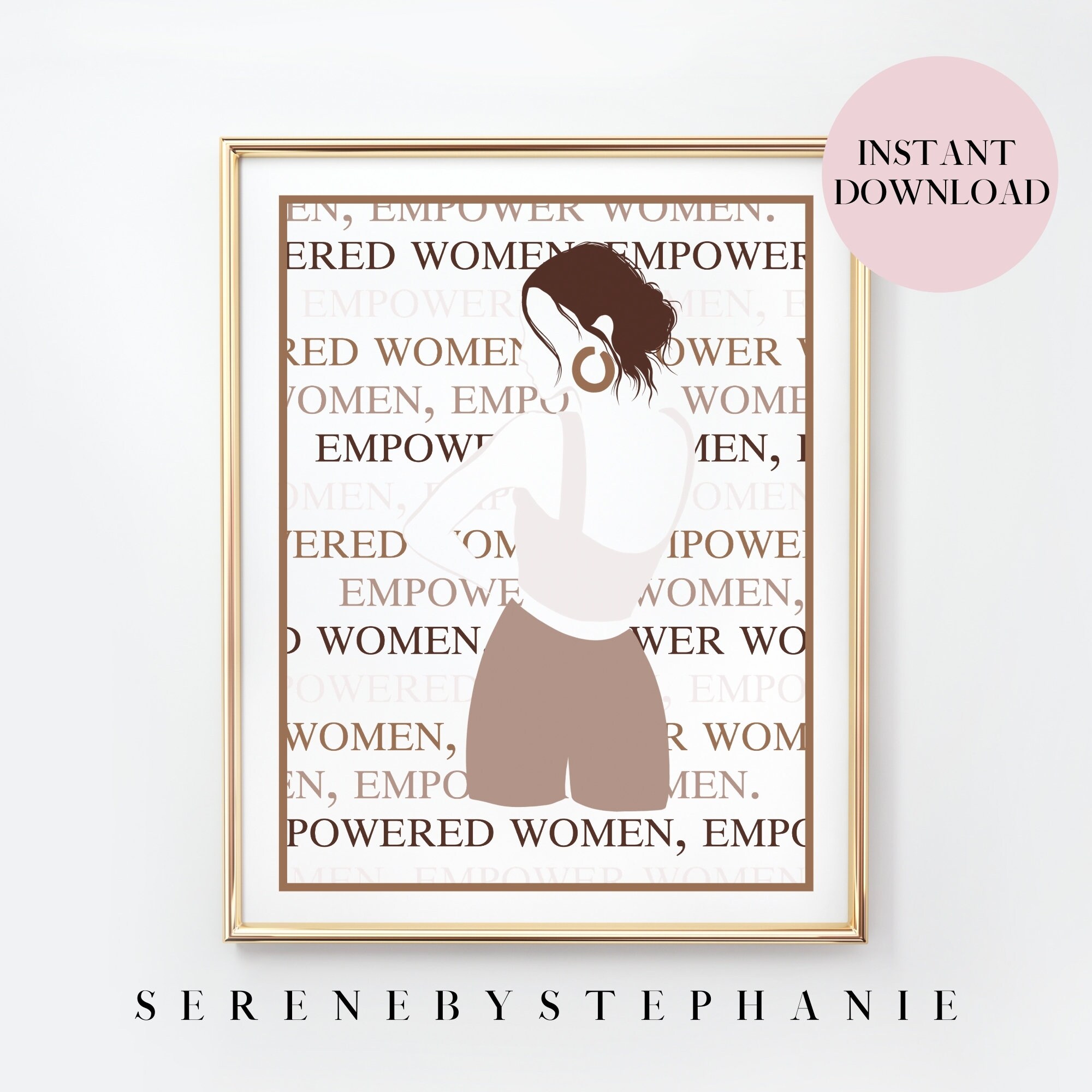 Empowered Women Empower Women Wall Art Feminist Art Print Etsy