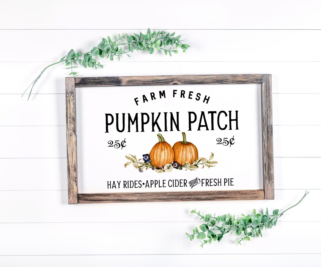 Pumpkin Patch Sign, Farmhouse Sign, Fall Sign, Fall Decor, Autumn Decor ...