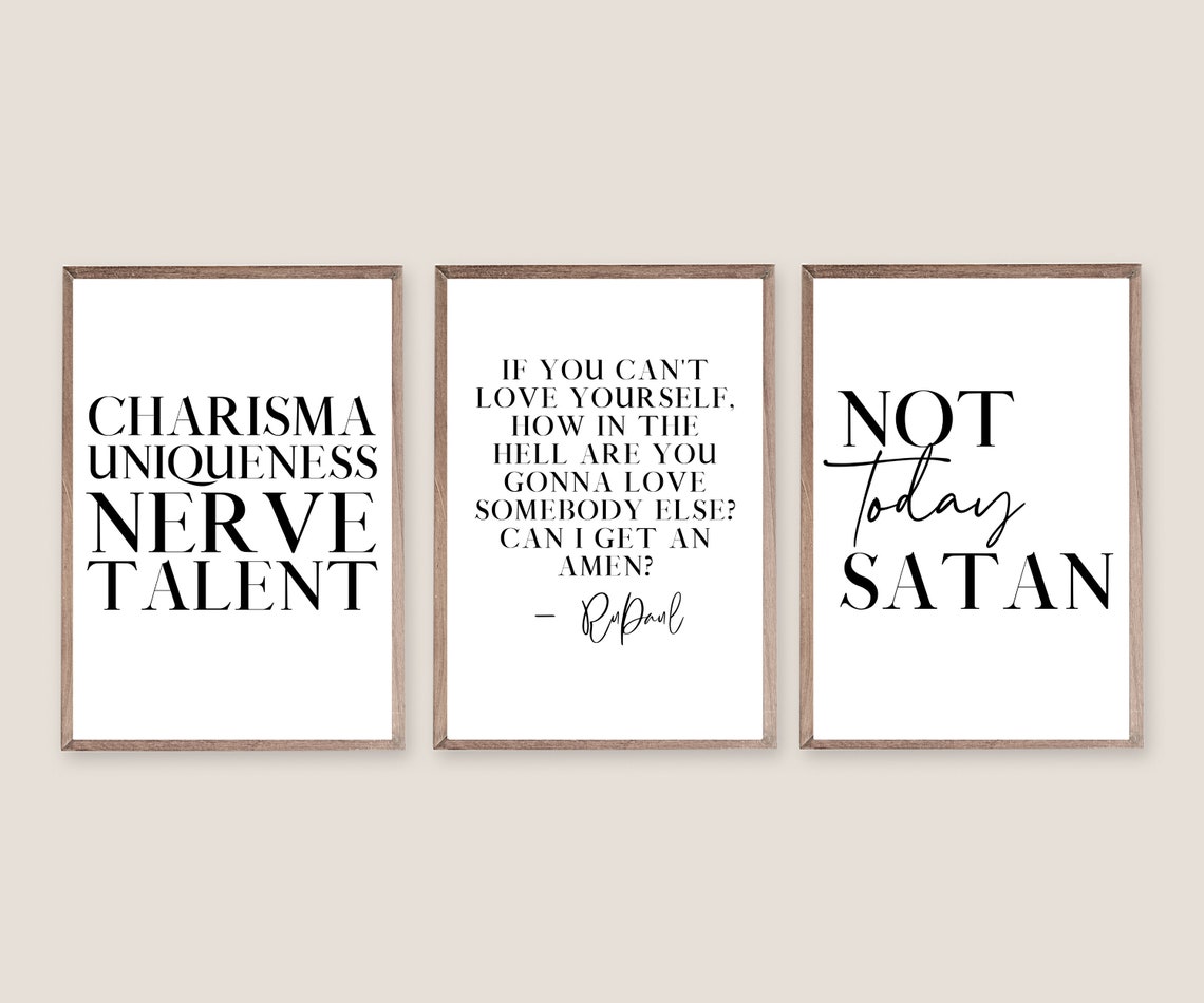 Set of 3 Rupaul Quote Bundle Digital Download/ Rupaul Quote - Etsy Canada