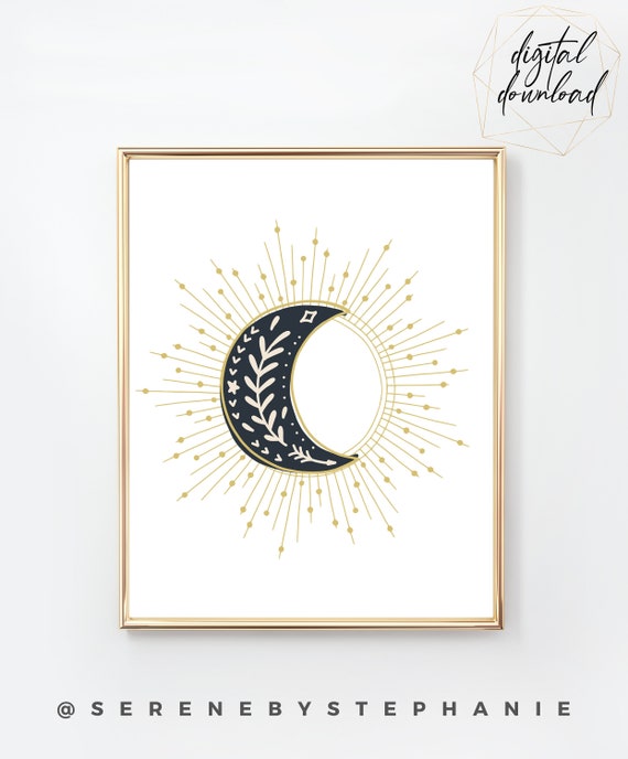 Abstract Moon And Sun