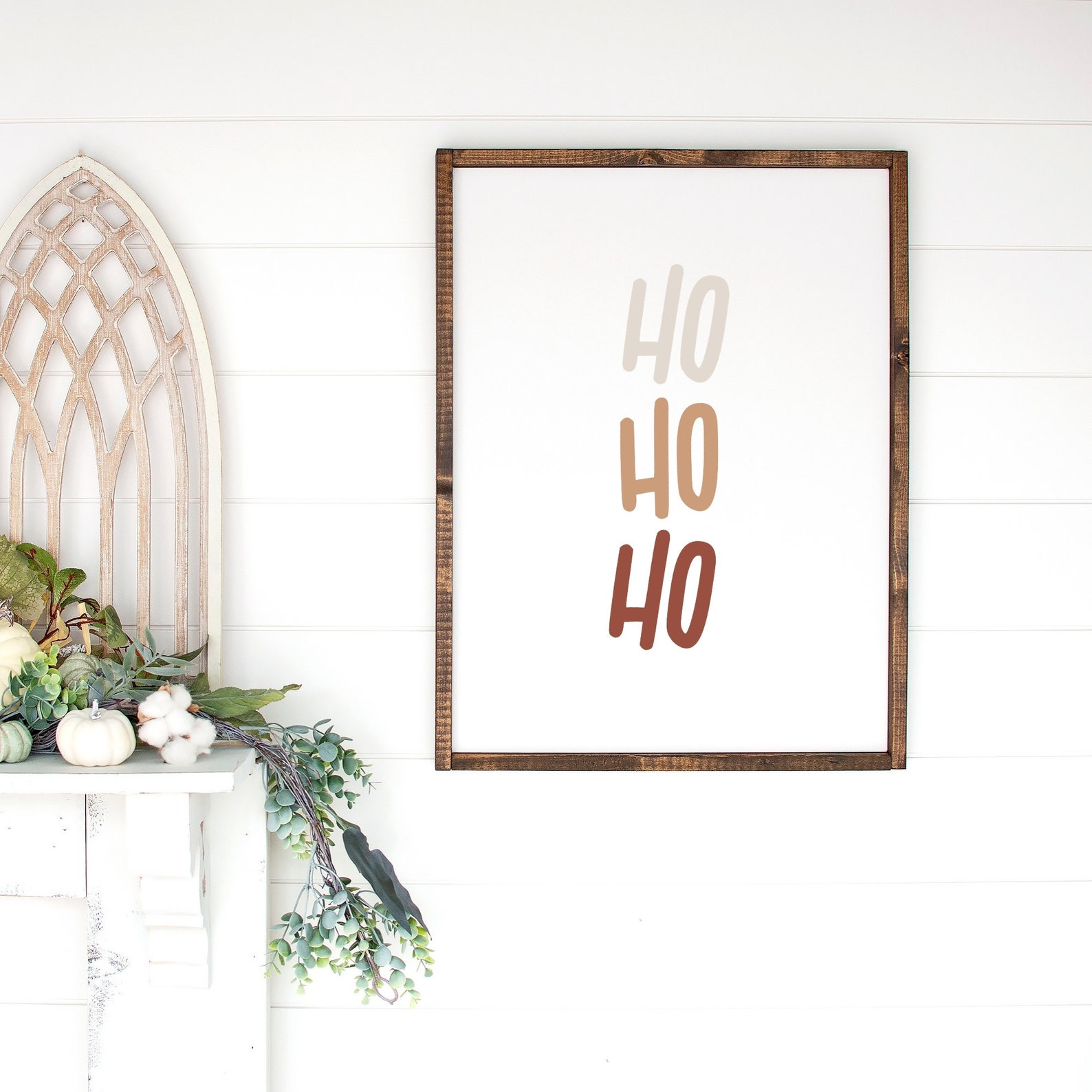 Bohemian Christmas Decor Boho Christmas Wall Art Modern | Etsy