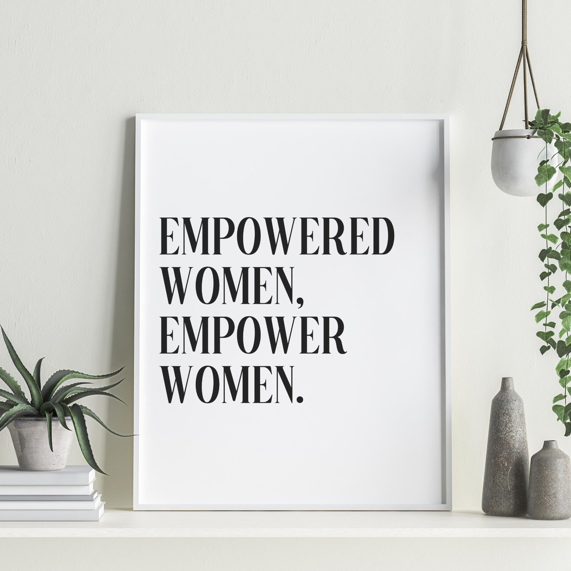 Women Empowerment Art Minimalist Wall Art Feminist Art Wall Etsy
