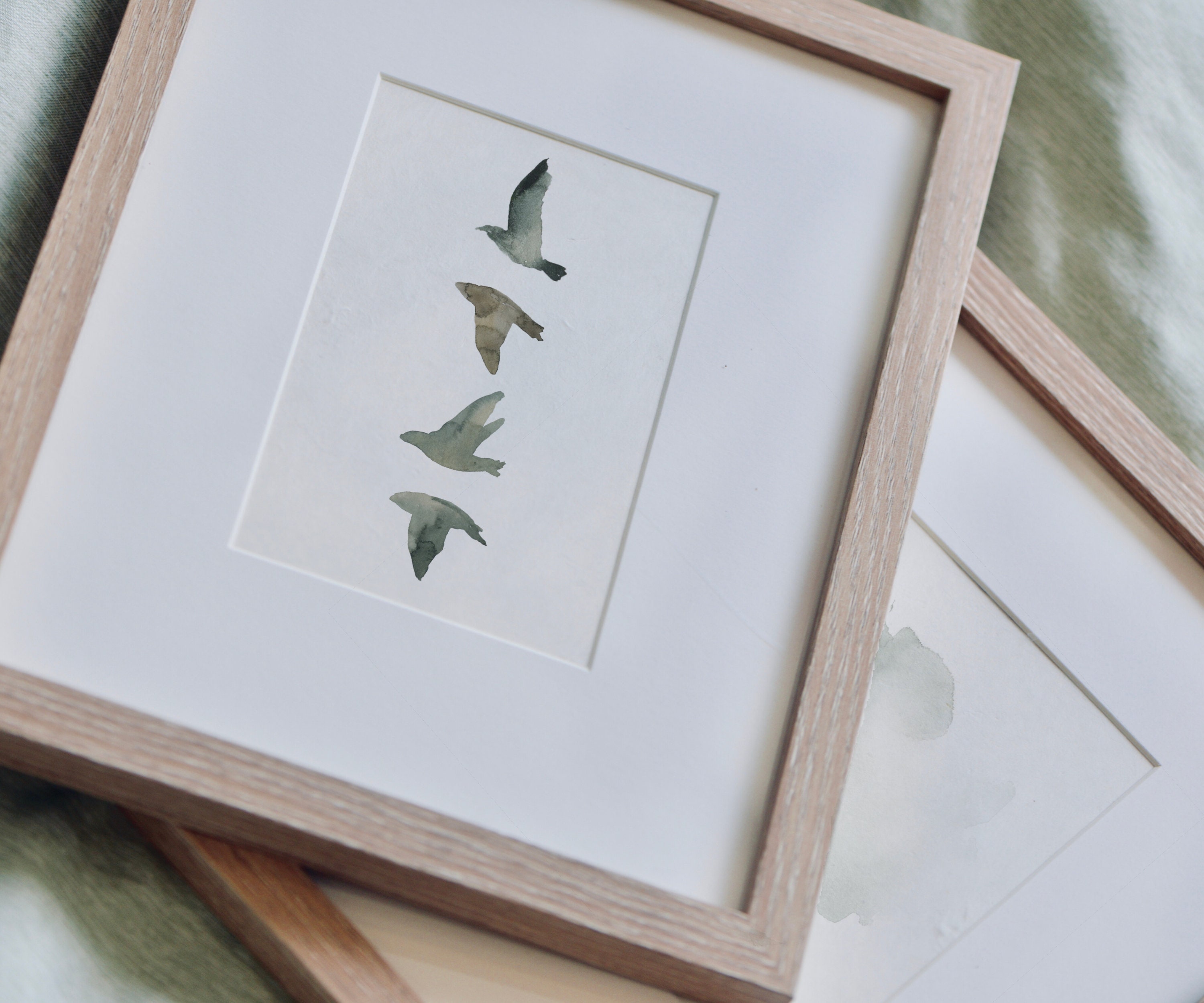 Set of 3 Watercolor Print Watercolor Art Forest Wall Art | Etsy