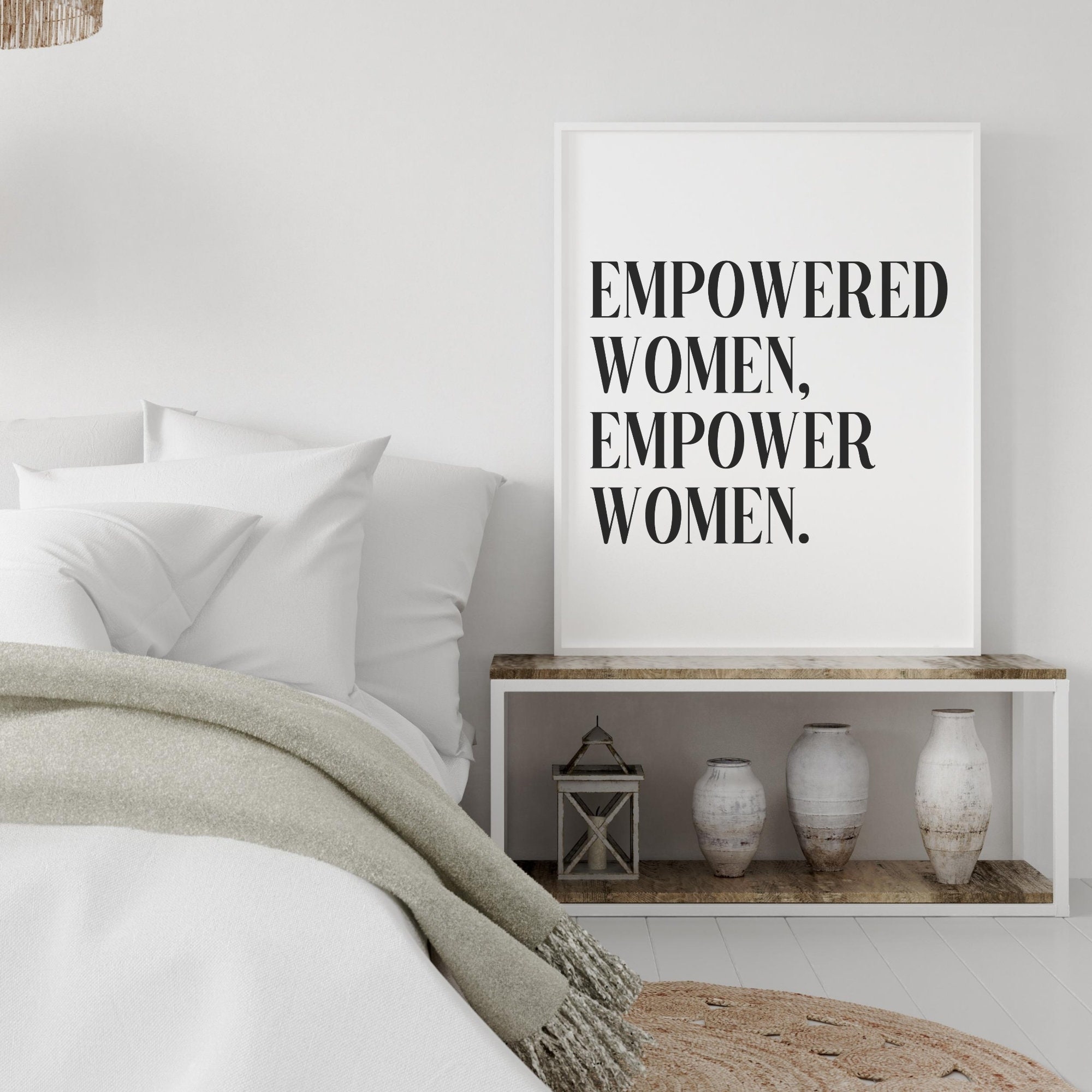 Women Empowerment Art Minimalist Wall Art Feminist Art Wall Etsy