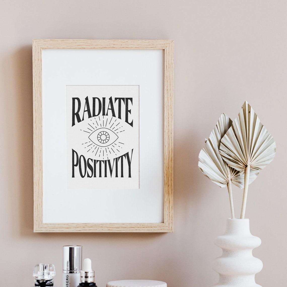 Radiate Positivity Poster Inspirational Room Decor Aesthetic | Etsy