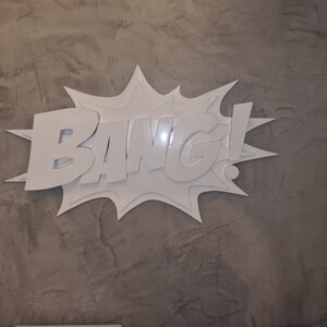 Graffiti Panel, BANG!, 3d Print, Stl - Etsy