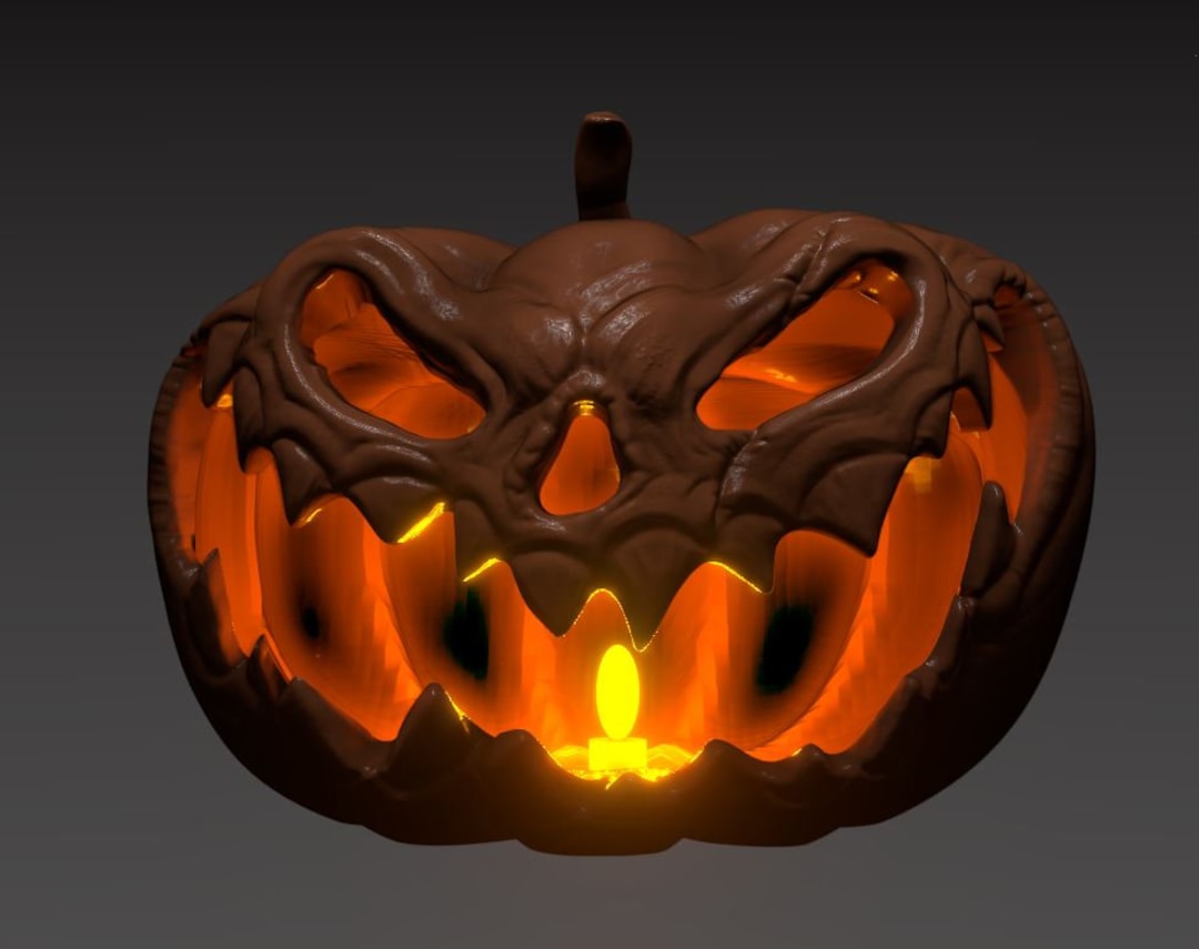 Pumpkin Halloween STL 3d Printer - Etsy