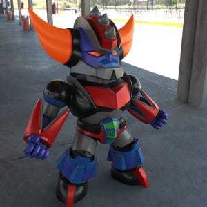 Chibi Grendizer -goldorak-2 Poses-stl + 3MF Multicolor File - Etsy