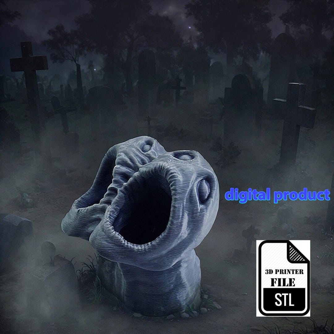 Horror Flower Pot STL - Creepy Siamese Twins Planter - 3D Printed ...