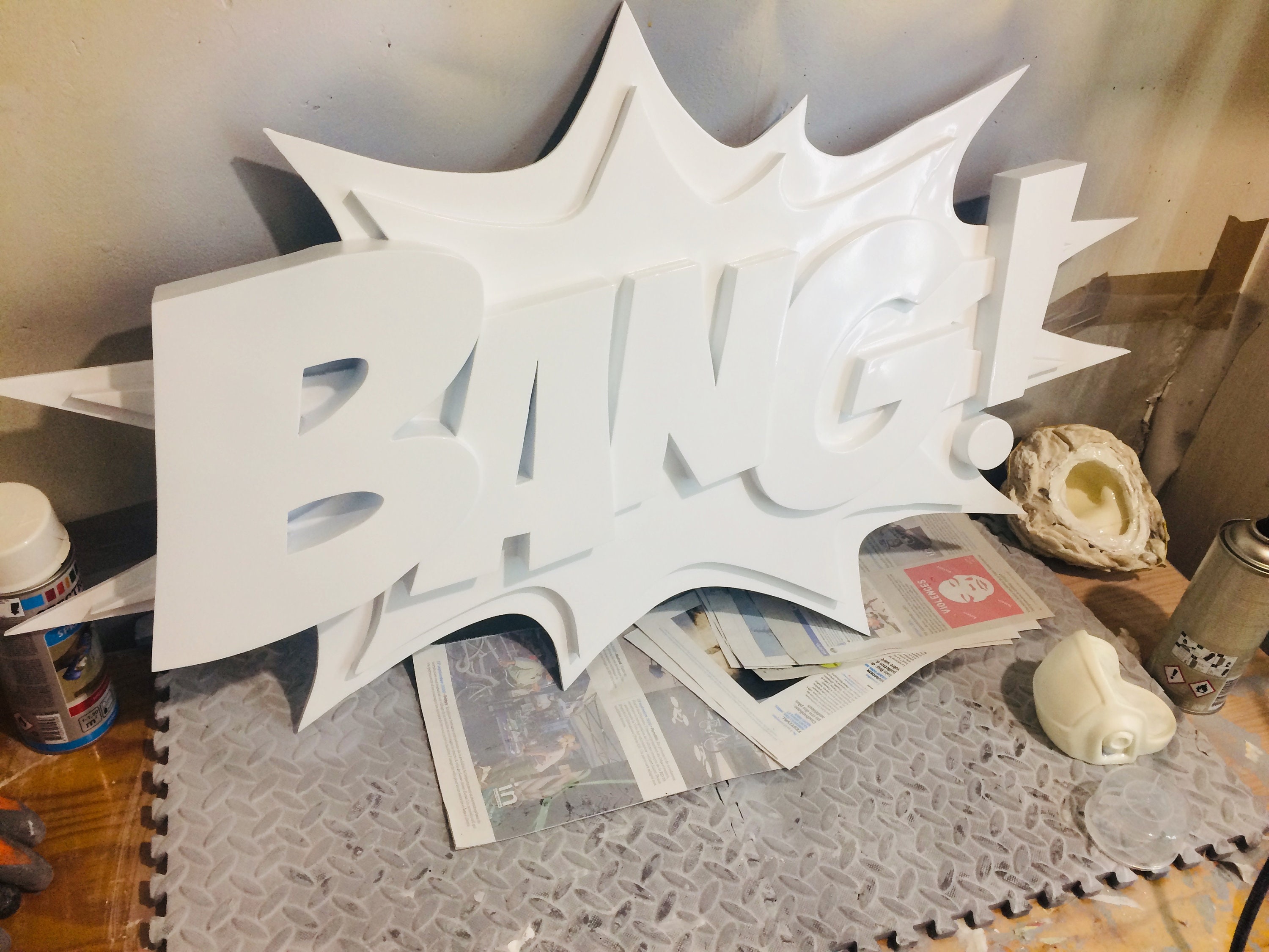Graffiti Panel BANG Print 3d Stl - Etsy Finland
