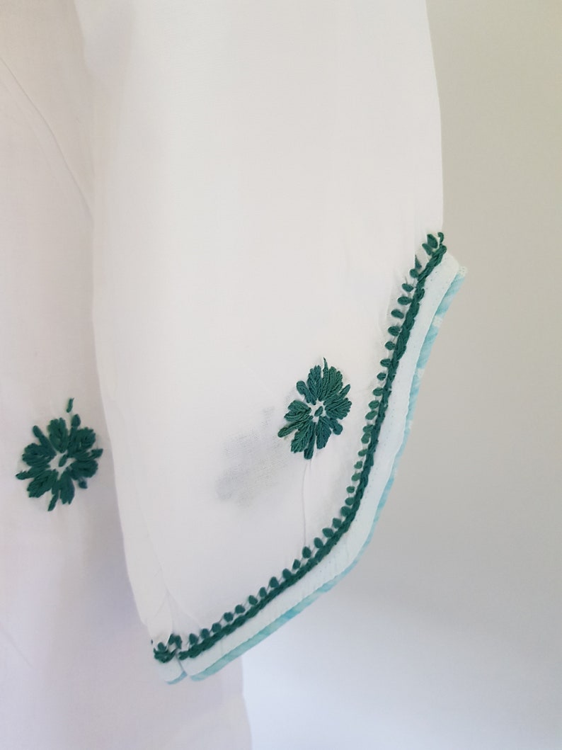 Chikankari White Cotton Top Lucknow Hand Embroidery Cotton - Etsy