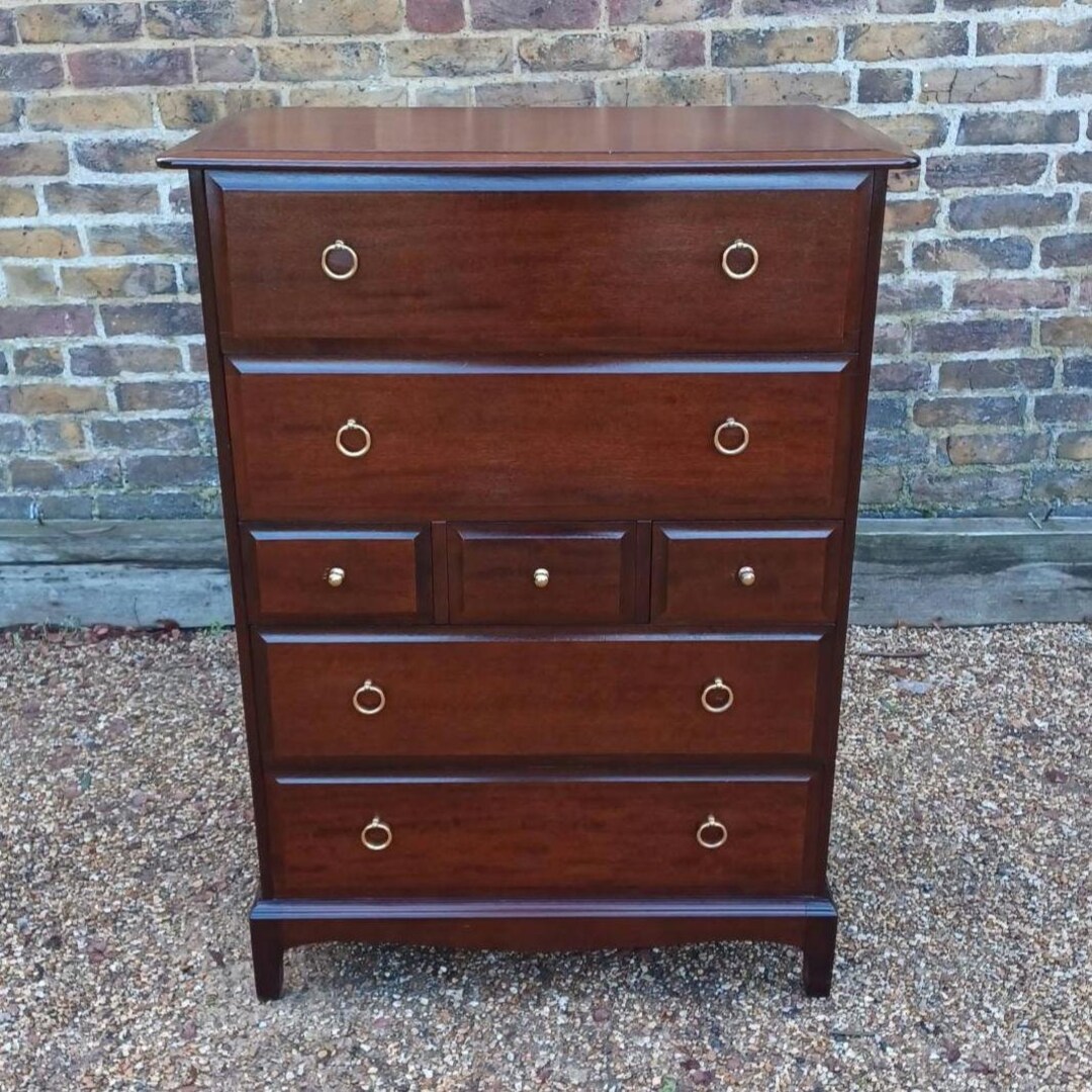 Stag Minstrel Tallboy Chest of 7 Drawers Retro Vintage - Etsy