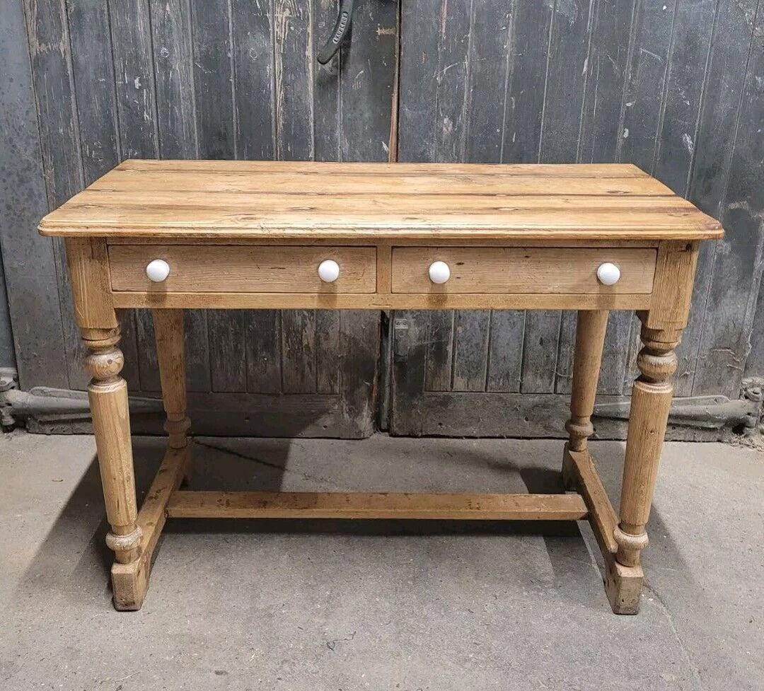 Antique Victorian Pine Hall Table Kitchen Table Occasional Table - Etsy