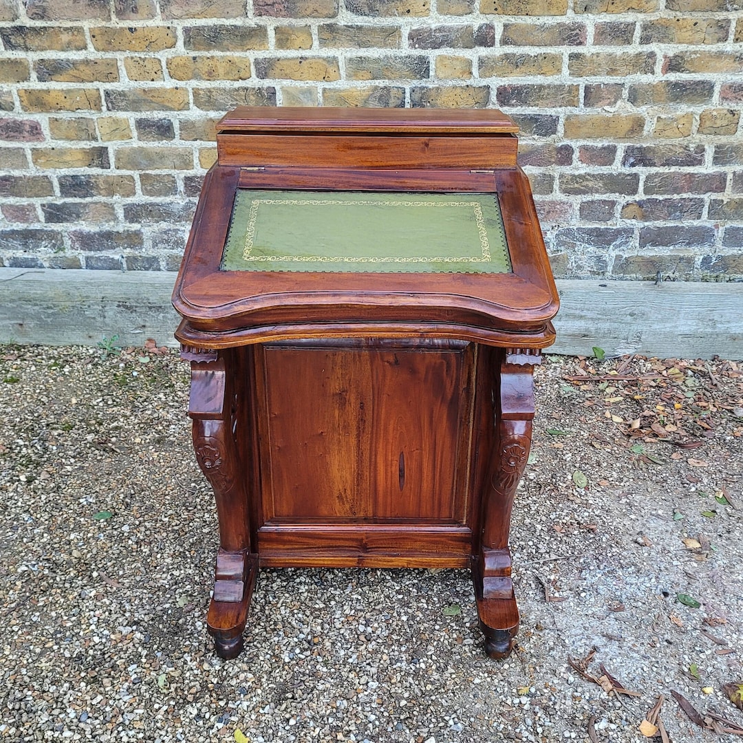 Antique Victorian Style Vintage Davenport Writing Desk - Etsy