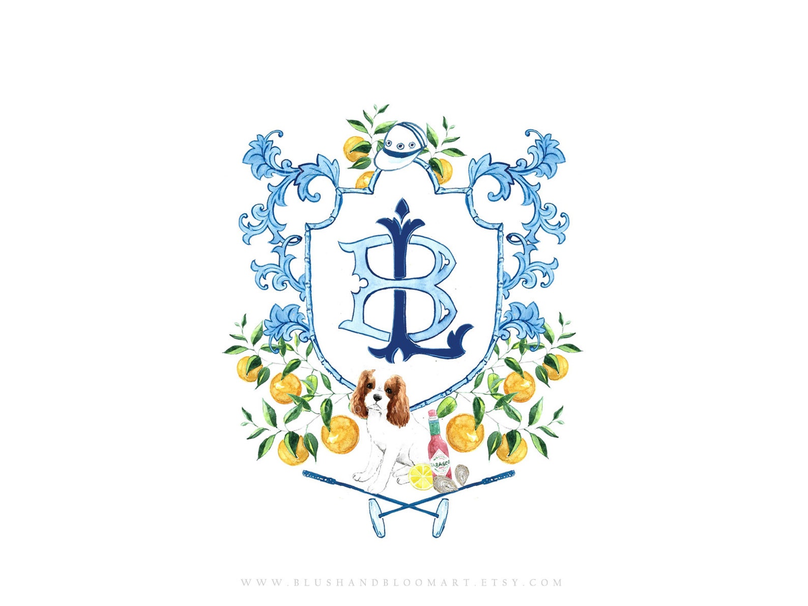 Bespoke Rich Floral Wedding Crest Baroque Inspired Crest - Etsy