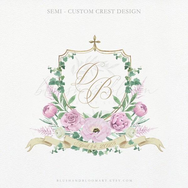 Gold Family Crest - Etsy