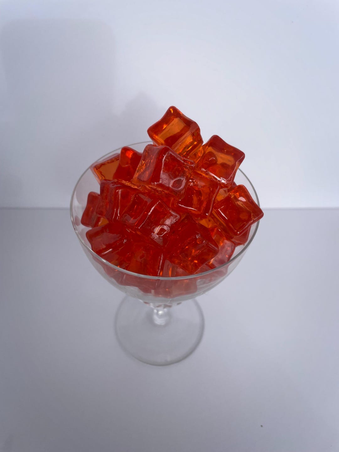 Jello Cubes in Glass Cup - Etsy