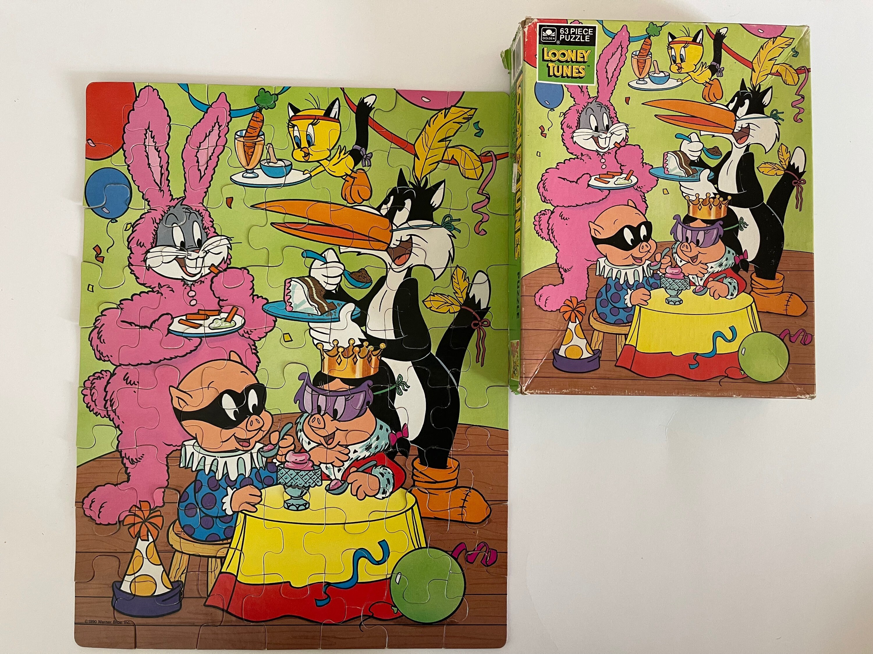 Vintage 1990 Warner Bros Looney Tunes 63 Piece Puzzle. | Etsy