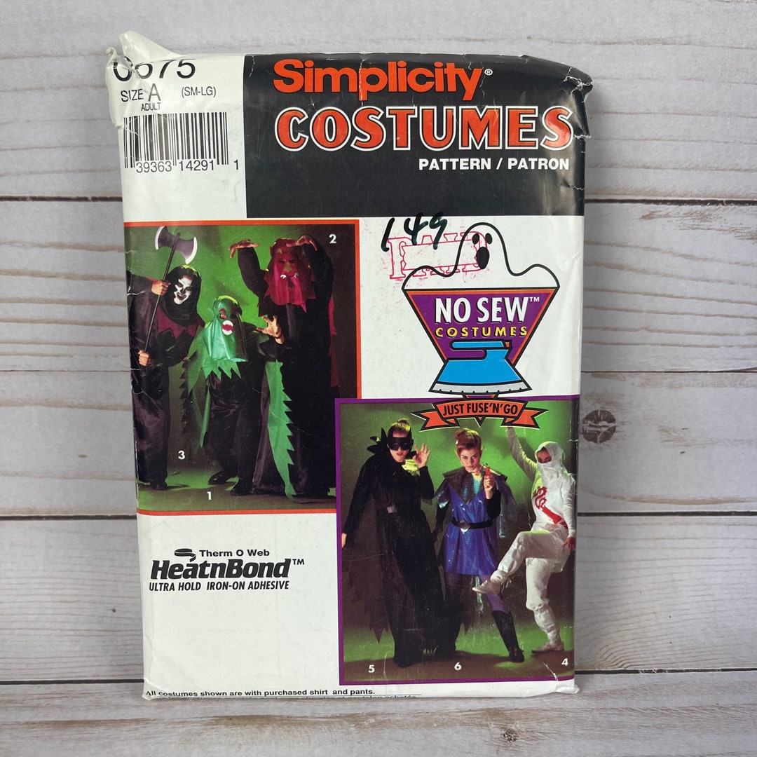 Vintage 1993 Simplicity Halloween Costume Pattern Adult Sizes S-L. - Etsy