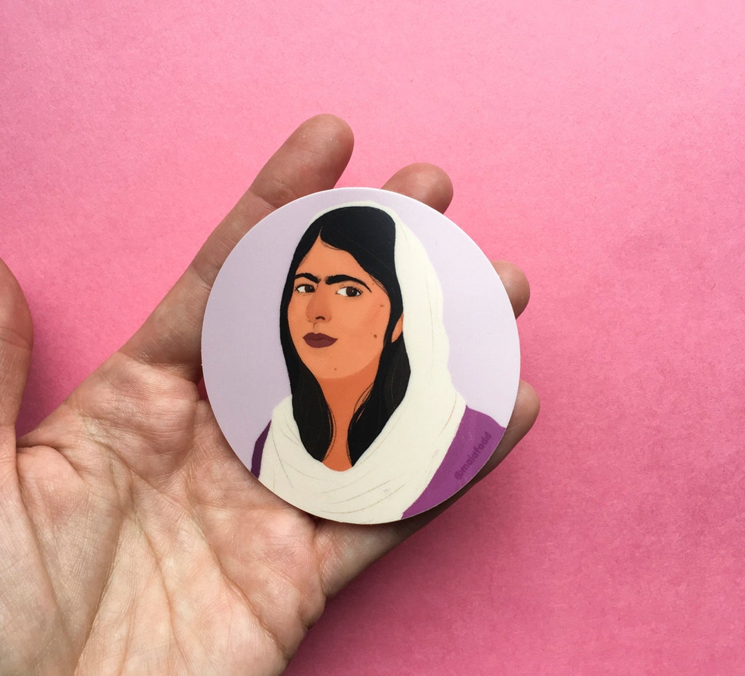 Malala Sticker CHARITY ITEM Malala Yousafzai Vinyl Sticker - Etsy